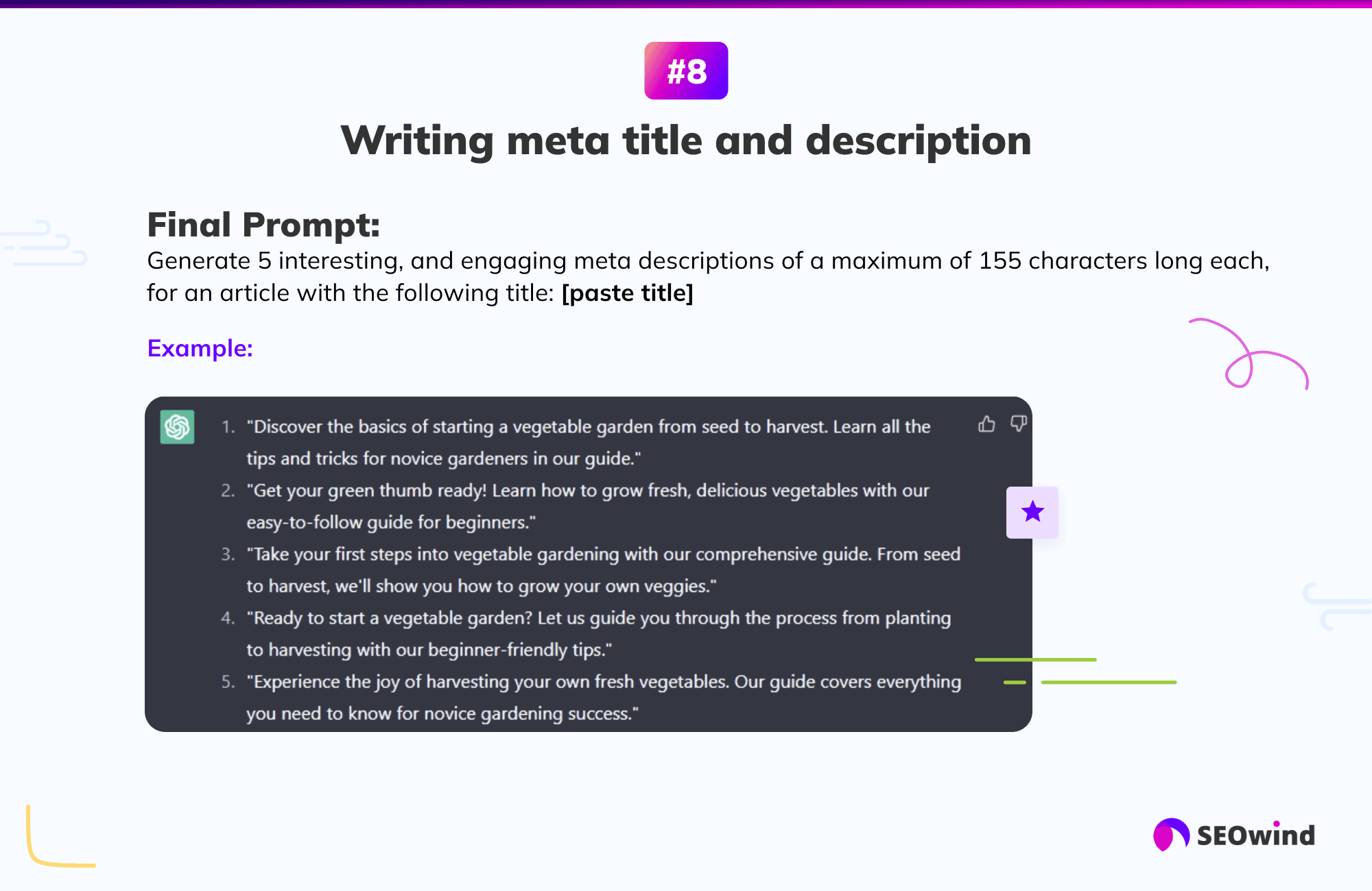 Unlock the potential of ChatGPT to boost SEO results [with prompts]