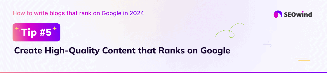 How to write blogs that rank on Google in 2024