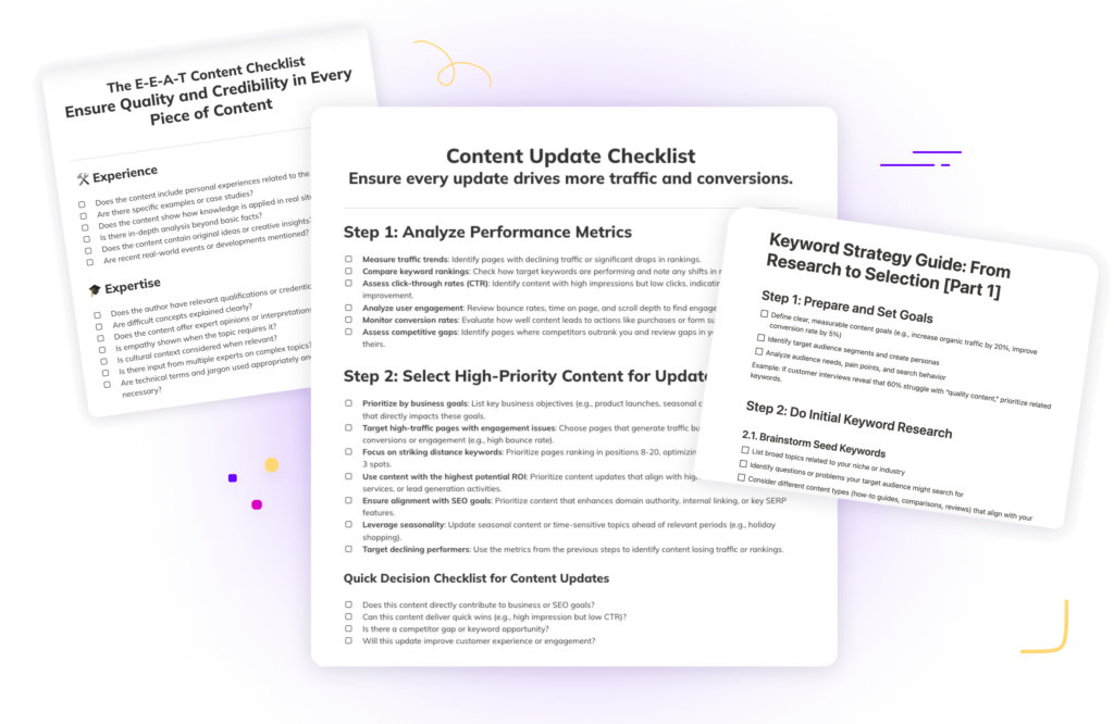 SEOwind Guides and Checklists